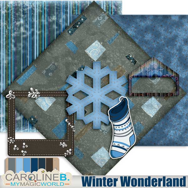Winter Wonderland Mini Kit - Caroline B. Design - Digital ...